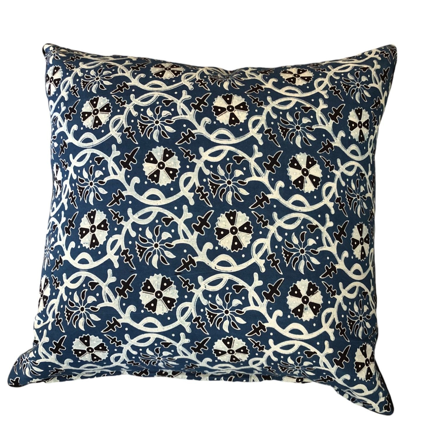 Hand Block Printed Cotton Fabric 21" x 21" from India – Maude Woods