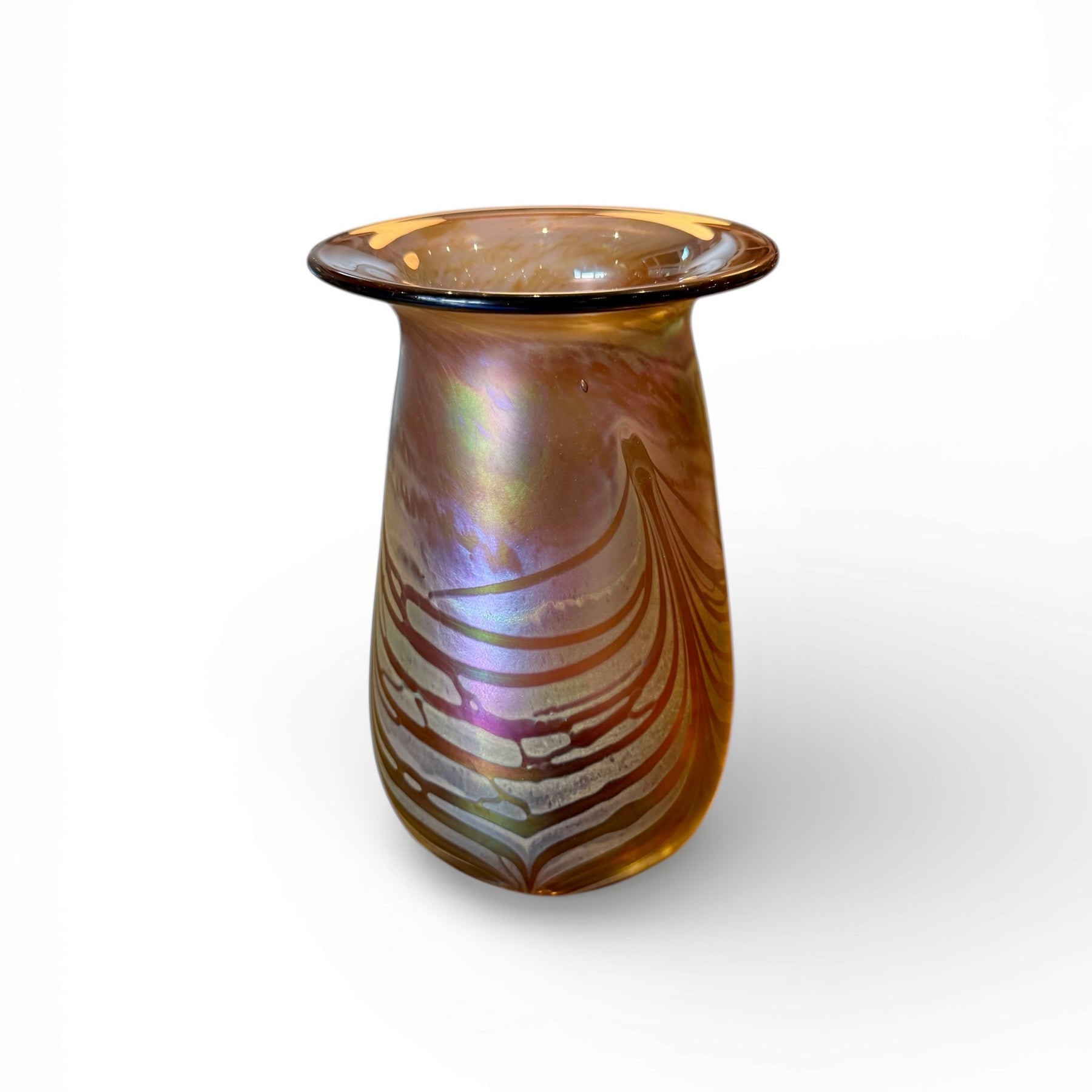 Vintage Lavender Art Glass Vase, Signed by Artist + Dated 1980 – Maude ...
