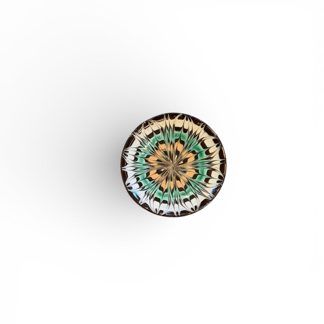 Vintage Small Flat Dish by HAK, Denmark, Signed | Black, White, Green ...